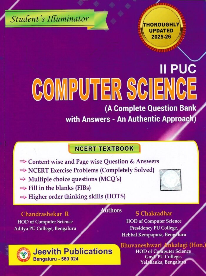 Jeevith Computer Guide for II PUC – chethanaonline.com