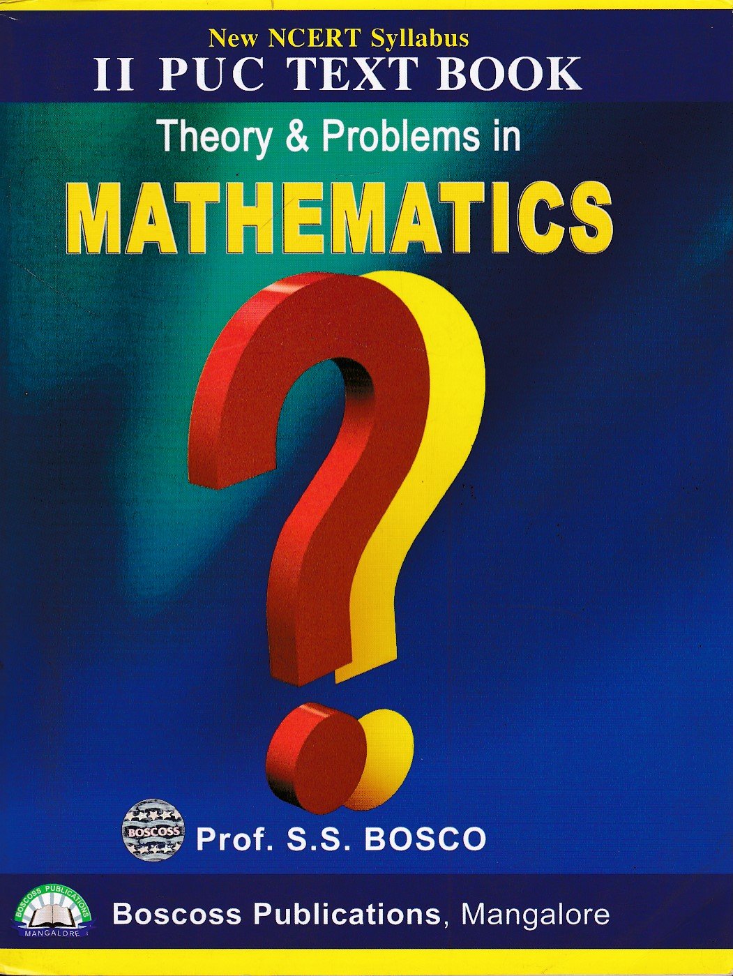 Boscoss Mathematics Textbook for II PUC – chethanaonline.com