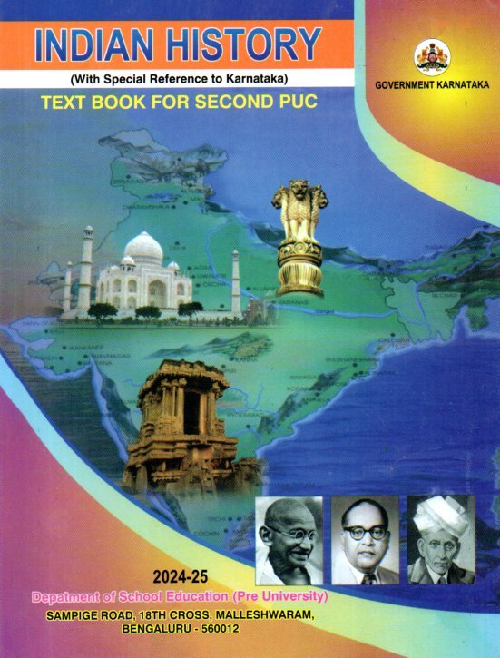 Indian History Textbook for 2nd PUC – chethanaonline.com