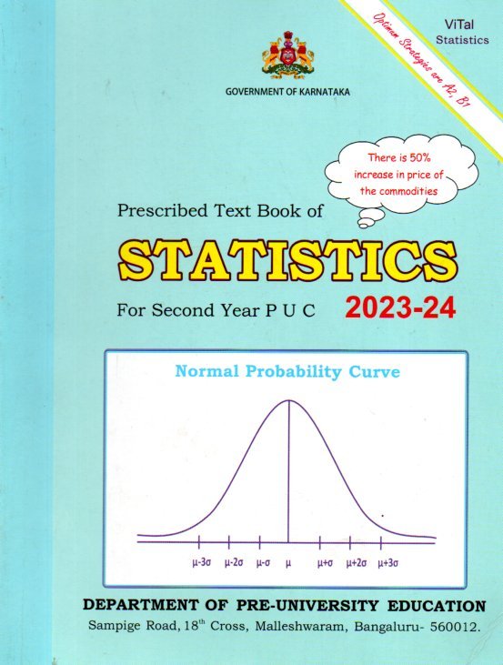Statistics Textbook for II PUC – chethanaonline.com