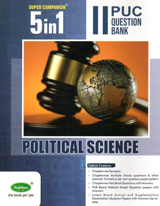 5 in 1 Political Science Guide for II PUC – chethanaonline.com
